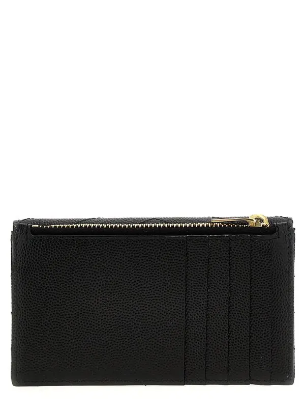 Saint Laurent Cassandre' Card Holder - Black