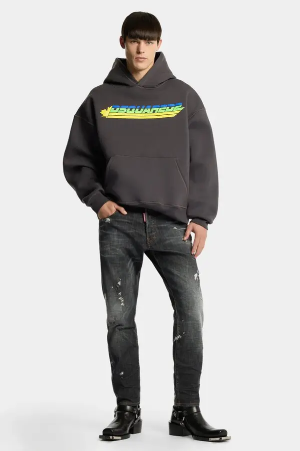 Dsquared2 Denim White Marks Skater Jeans - Black