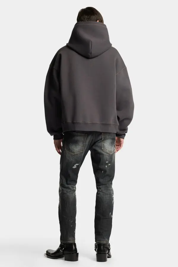 Dsquared2 Denim White Marks Skater Jeans - Black