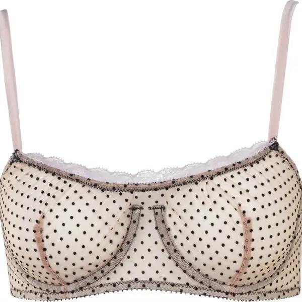 LES JUPONS DE TESS The Wild Rose Balconette Bandeau Bra