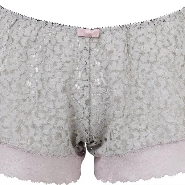 LES JUPONS DE TESS The Wild Rose Lace Shorty - Grey