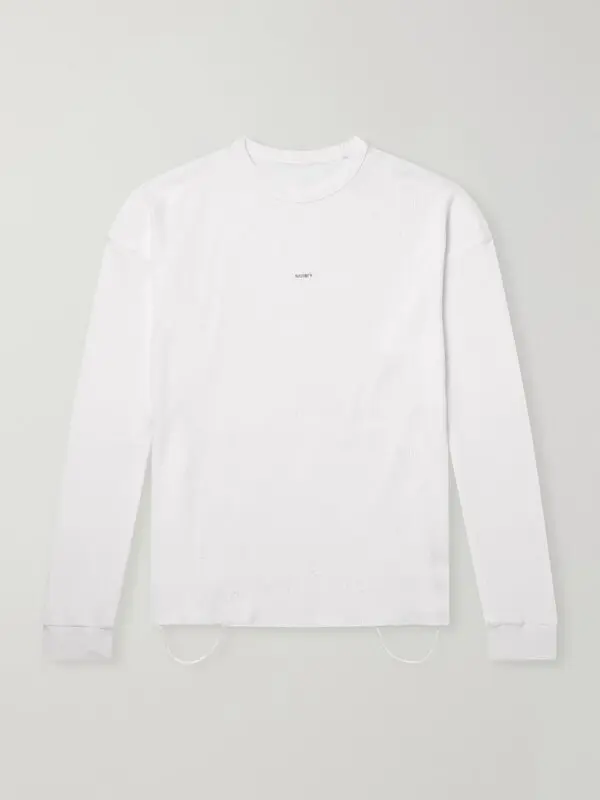 Satisfy Logo-print Distressed Mothtech™ Organic Cotton-jersey T-shirt