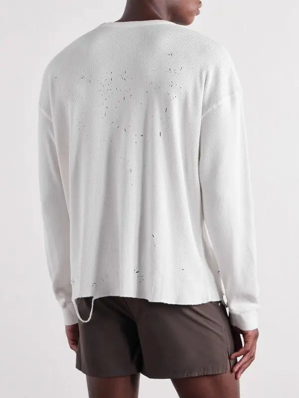 Satisfy Logo-print Distressed Mothtech™ Organic Cotton-jersey T-shirt