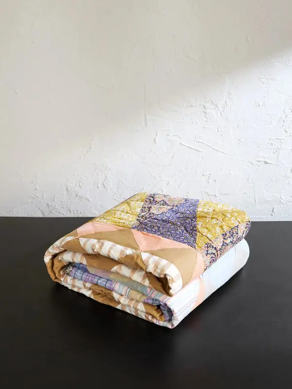 A.p.c. My Generation King Patchwork Linen-blend Throw