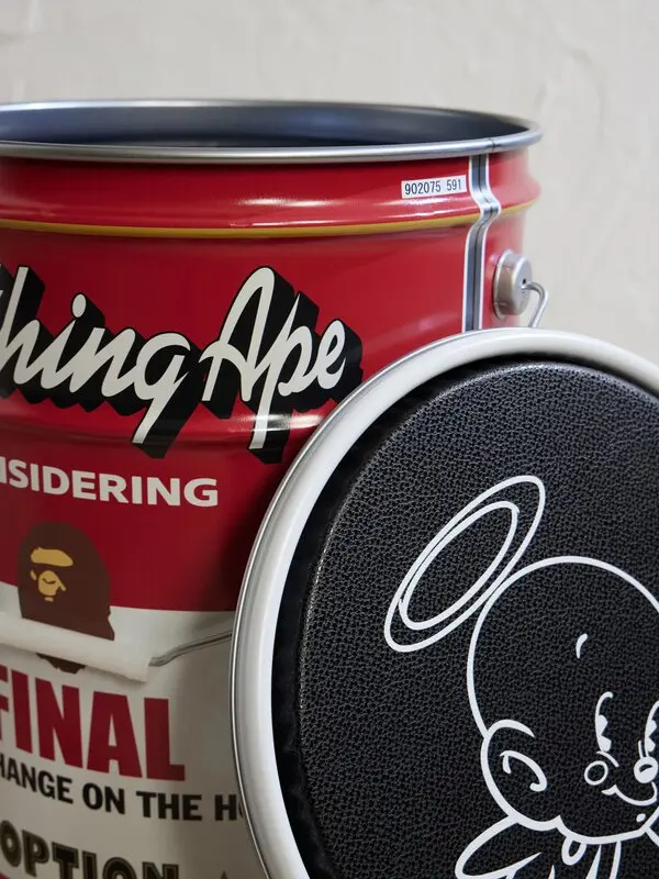 SAINT MXXXXXX A Bathing Ape® Printed Metal Stool