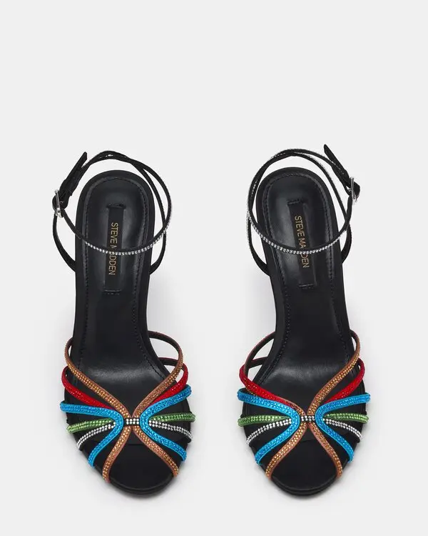 Steve Madden Mizuna Rhinestones Strappy Heels