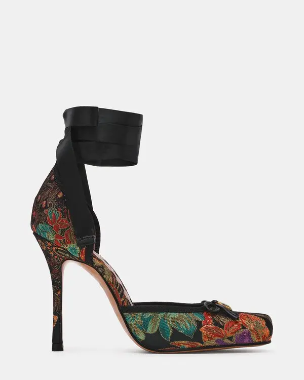 Steve Madden Larina Brocade Lace-up Heels