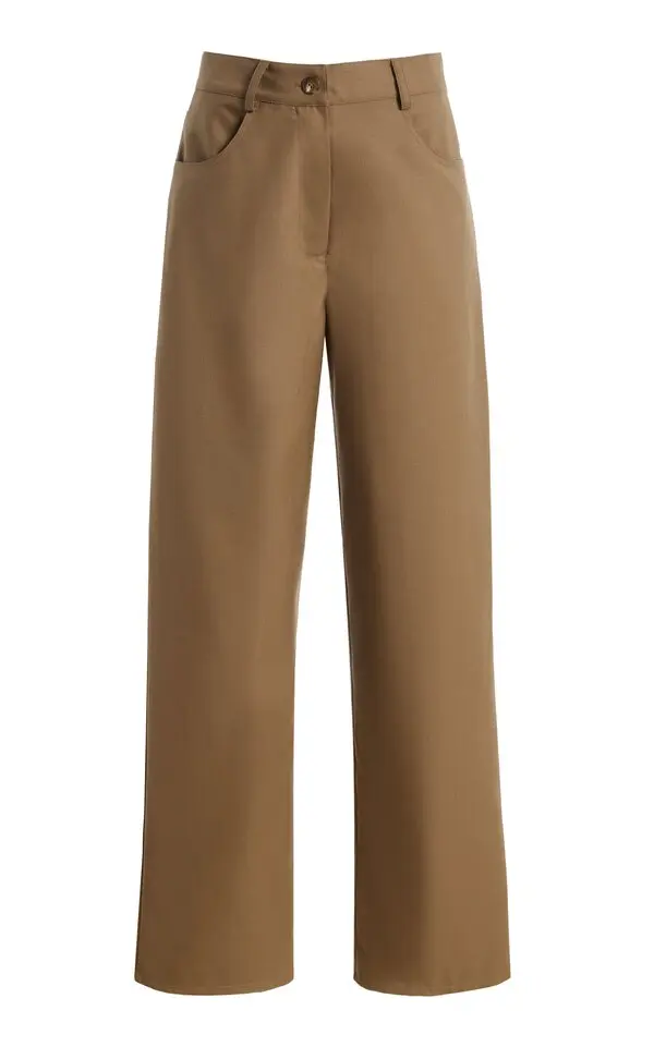 SLOAN Exclusive Wool Straight-leg Jeans - Neutral