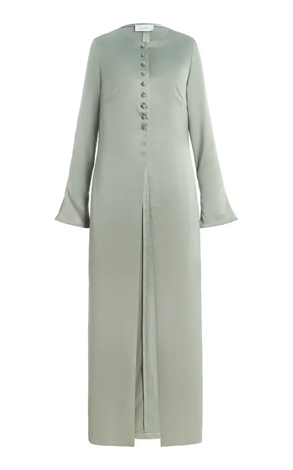 SLOAN Exclusive Buttoned Satin Duster