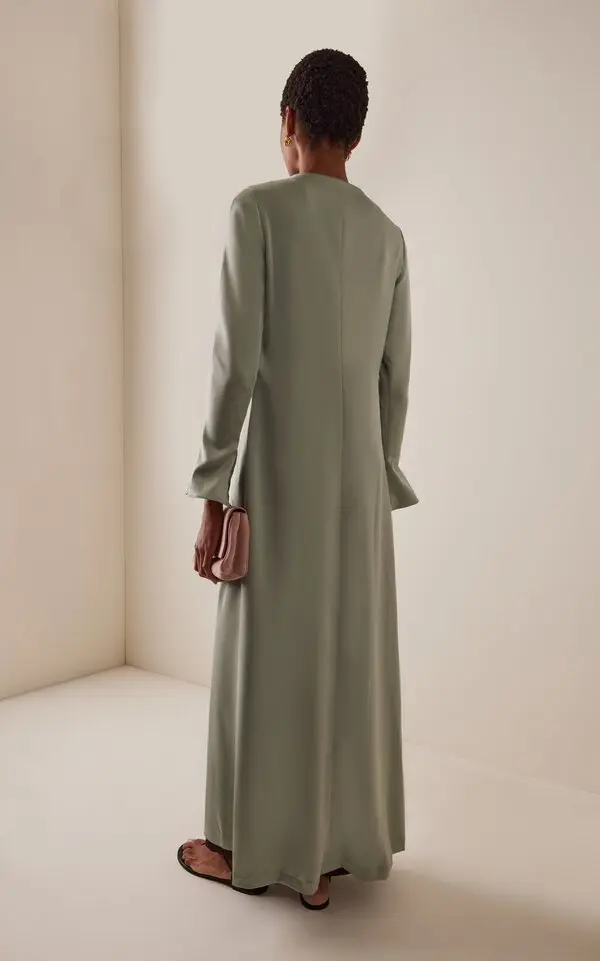SLOAN Exclusive Buttoned Satin Duster