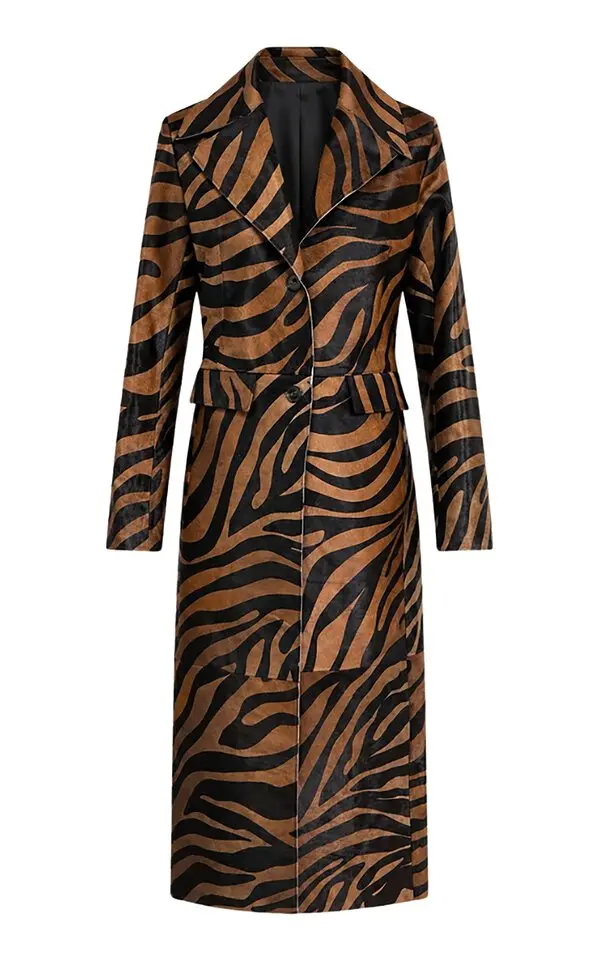 ZUT The Bengal Leather Coat - Animal