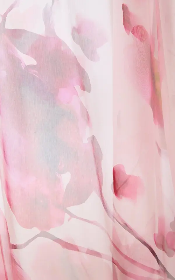 Monique Lhuillier Silk Chiffon Floor-length Cape