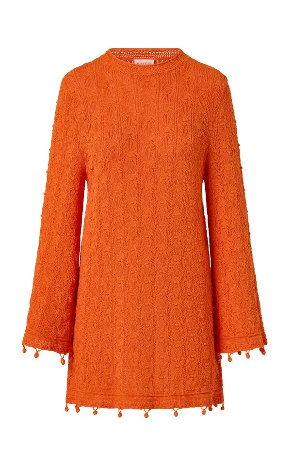 ROAME Divina Cotton-blend Mini Dress