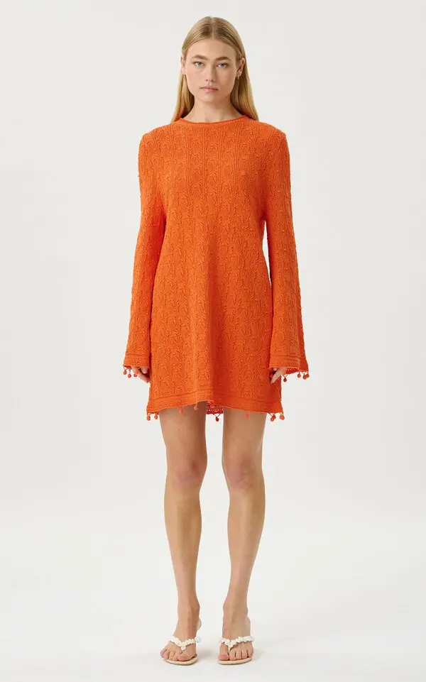 ROAME Divina Cotton-blend Mini Dress
