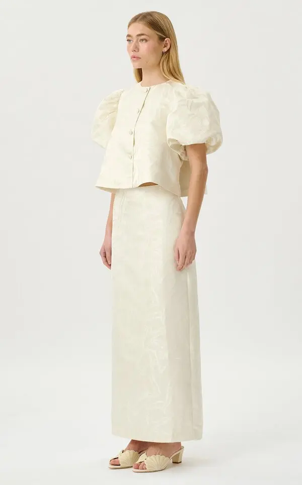 ROAME Caroline Jacquard Maxi Skirt