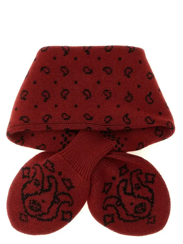 Guest In Residence Bandana Bowtie' Scarf - Red