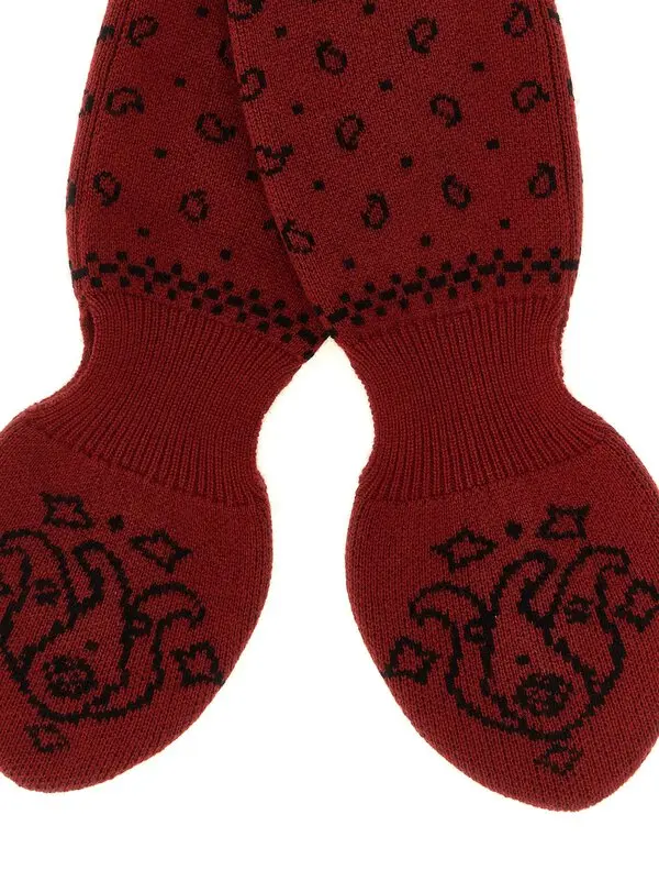 Guest In Residence Bandana Bowtie' Scarf - Red