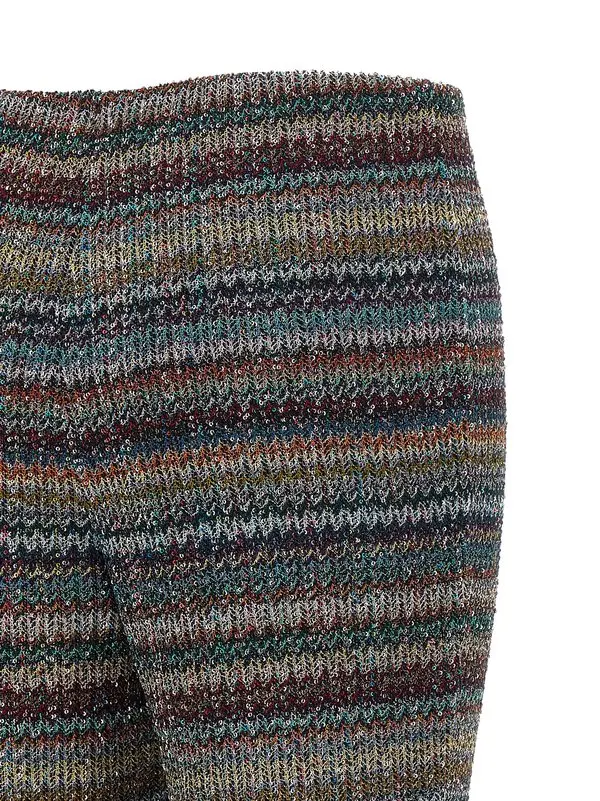 Missoni Weaved Greek Pattern Pants - Multicolor