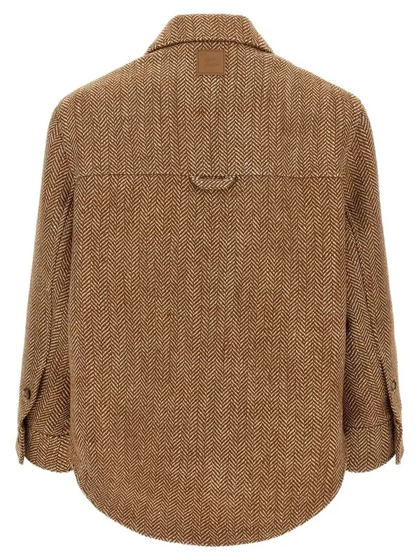 AMI Paris Chevron Wool Overshirt