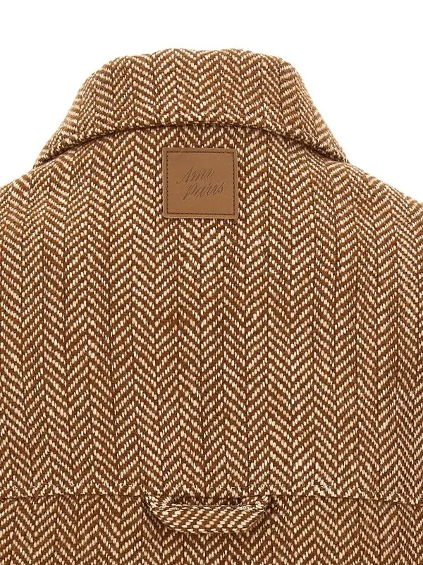 AMI Paris Chevron Wool Overshirt