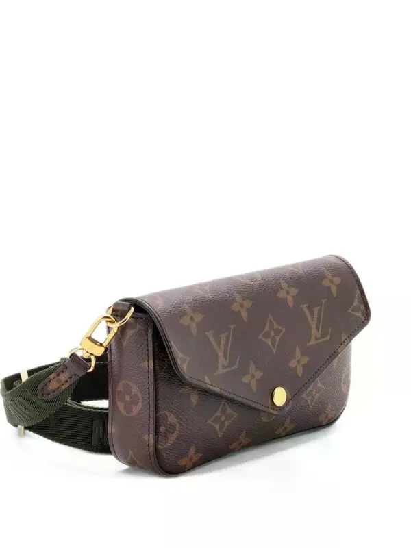 LOUIS VUITTON Felicie Strap & Go Handbag Monogram Canvas Crossbody Bag
