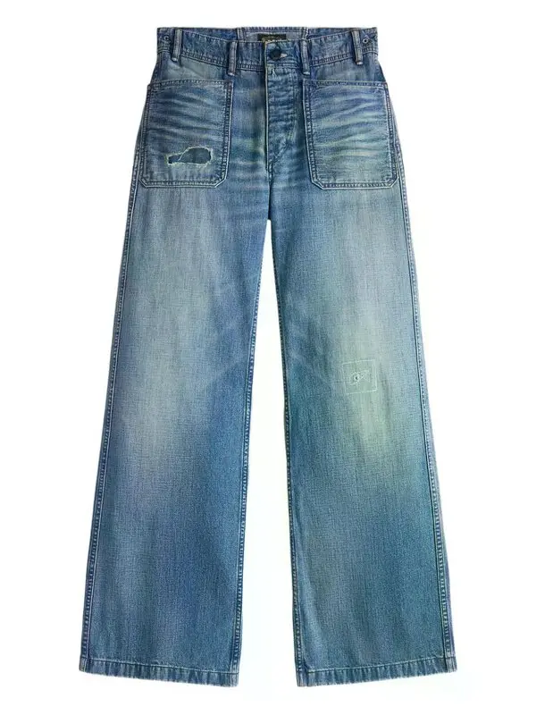 Ralph Lauren Lace-up Wide-leg Jeans
