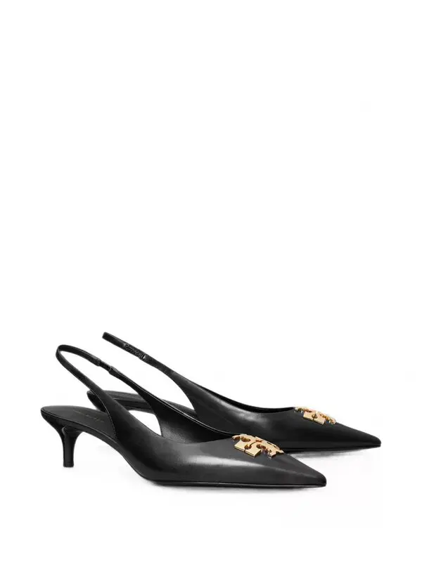 Tory Burch Charlie Logo-plaque Slingback Pumps