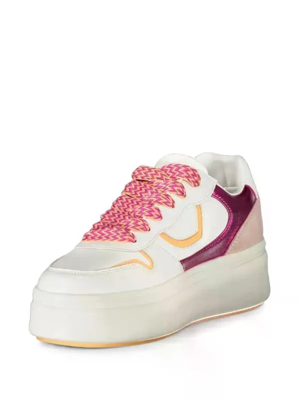 BLAUER. Platform Leather Sneakers