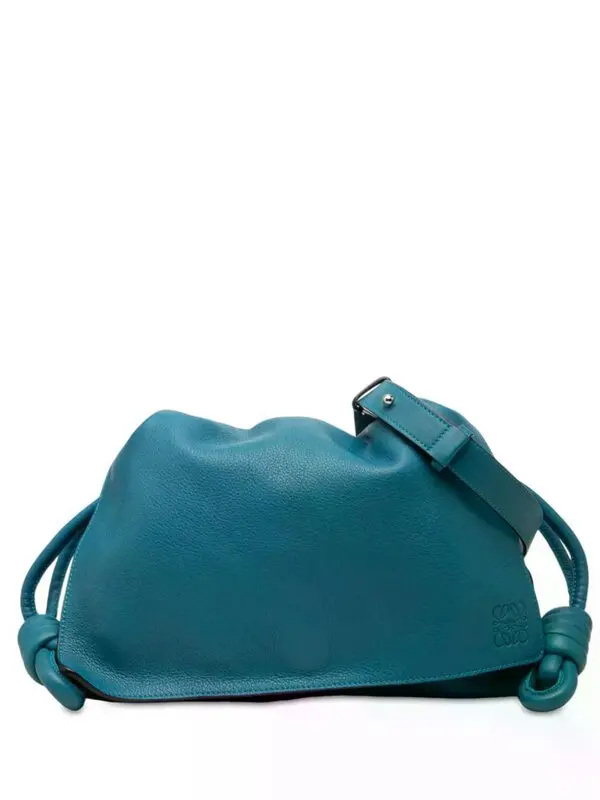 Loewe 2014 Nappa Flamenco Flap Crossbody Bag - Blue