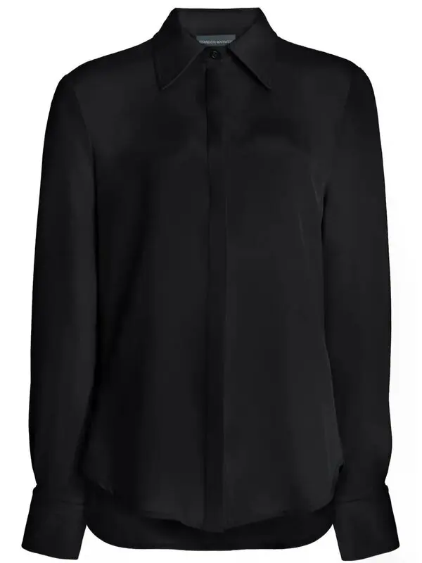 Brandon Maxwell Spence Silk Shirt