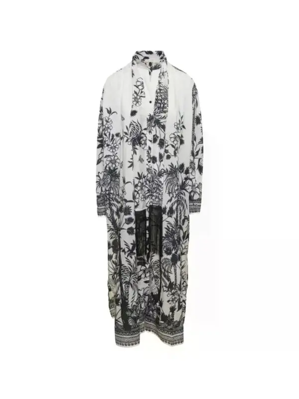Anjuna Emilia Graphic-print Shirt Dress - White