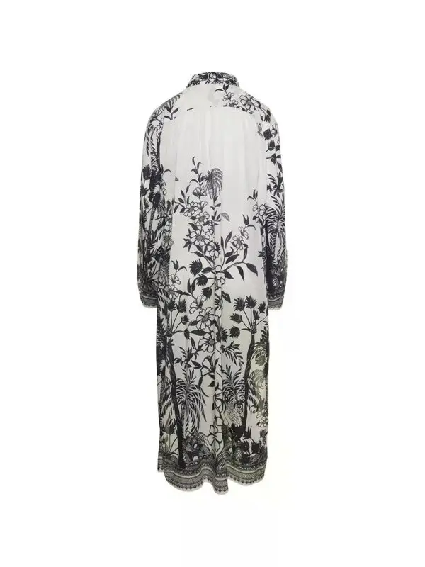 Anjuna Emilia Graphic-print Shirt Dress - White