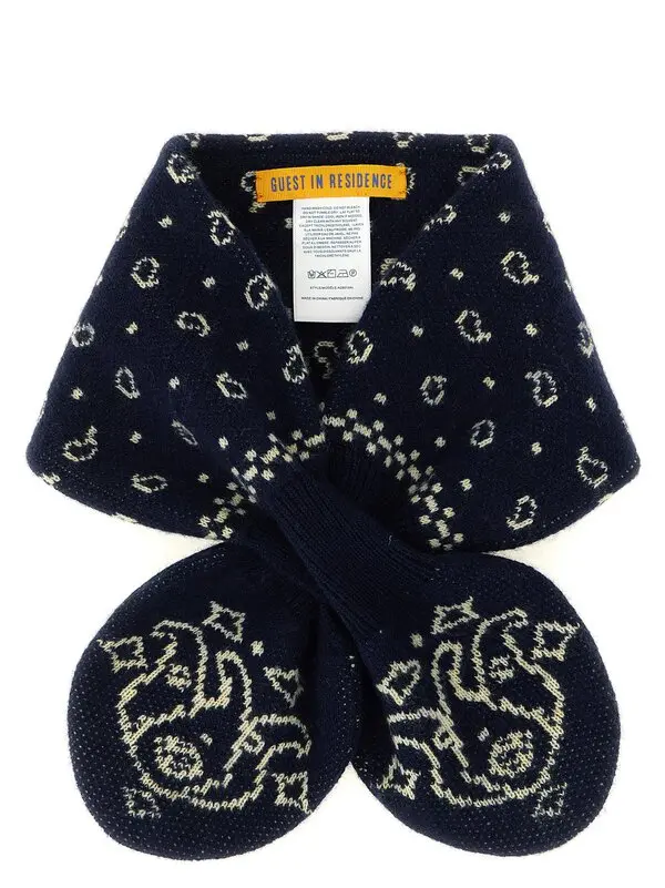 Guest In Residence Bandana Bowtie' Scarf - Blue