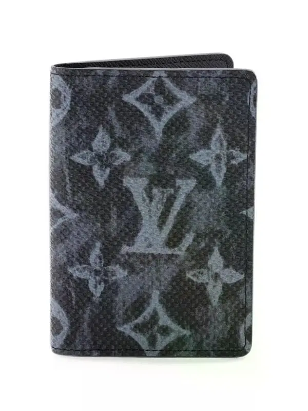 LOUIS VUITTON Pocket Organizer Limited Edition Monogram Pastel Noir Small Wallets - Blue