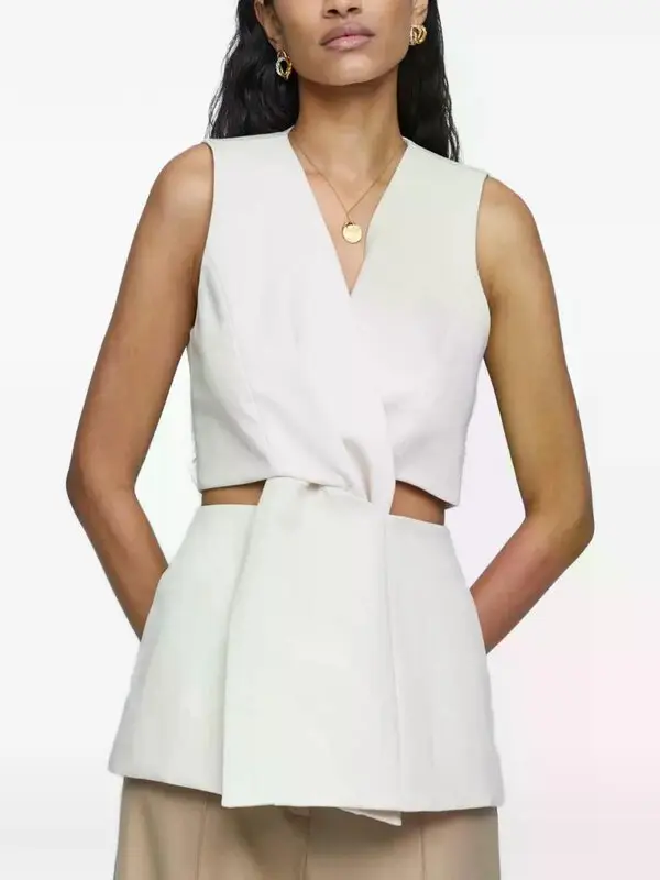 Anna Quan Sia Wrap-front Vest