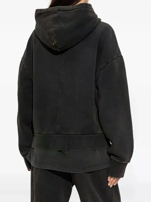 ENTIRE STUDIOS Faded-effect Zip-up Hoodie