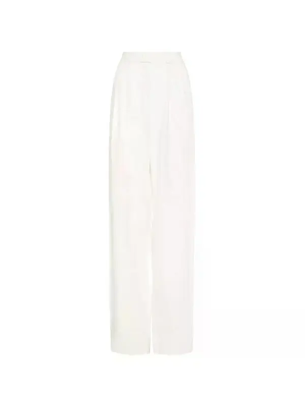 Posse Louis Pleated Linen Trousers