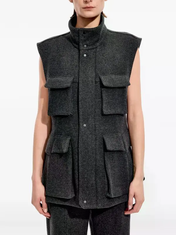 JNBY Multi-pocket Stand-collar Gilet