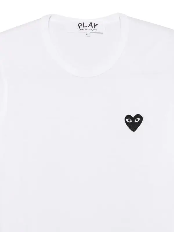 Play Comme Des Garcon Heart-patch Long-sleeve T-shirt