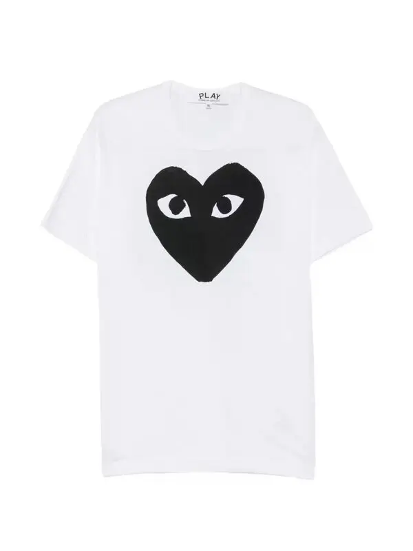 Play Comme Des Garcon Heart-print T-shirt