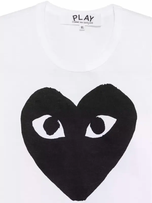 Play Comme Des Garcon Heart-print T-shirt