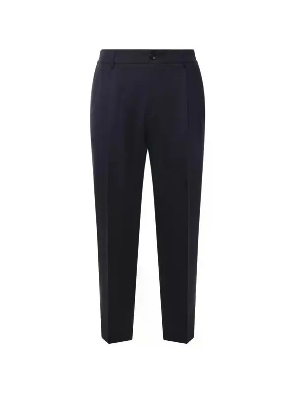 BE ABLE New Riccardo Pleated Tapered-leg Trousers