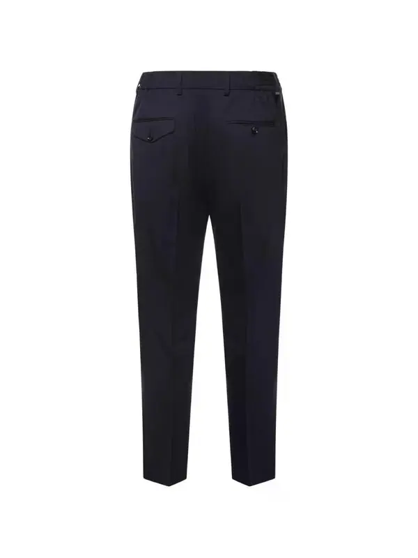BE ABLE New Riccardo Pleated Tapered-leg Trousers