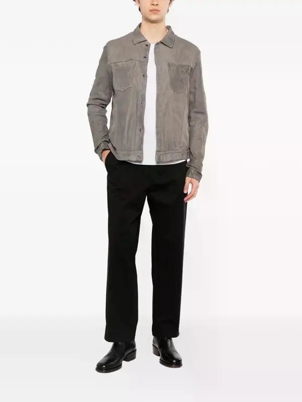 GIORGIO BRATO Washed Leather Jacket