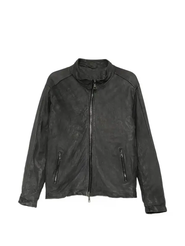 GIORGIO BRATO Zip-up Leather Jacket