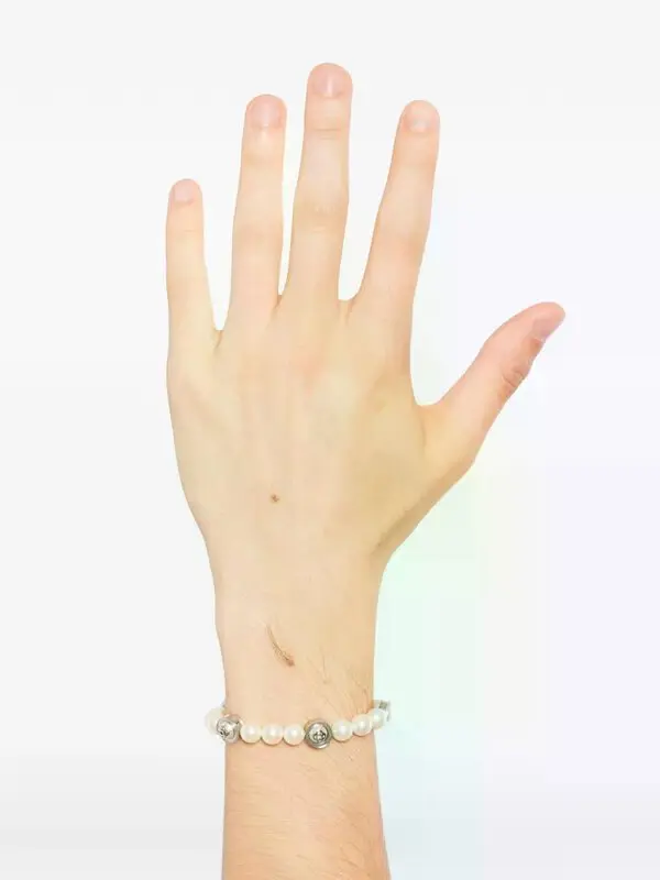 Casablanca Sci-fi Pearl Bracelet - Silver