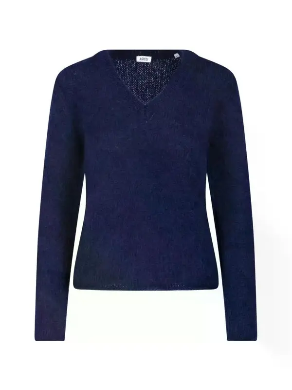Aspesi V-neck Jumper - Blue