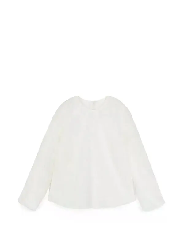 JNBY Fringe-jacquard Long-sleeve Top - Neutrals