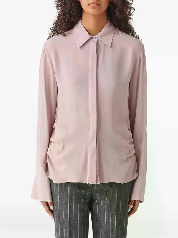 Pinko Ruched Long-sleeves Shirt