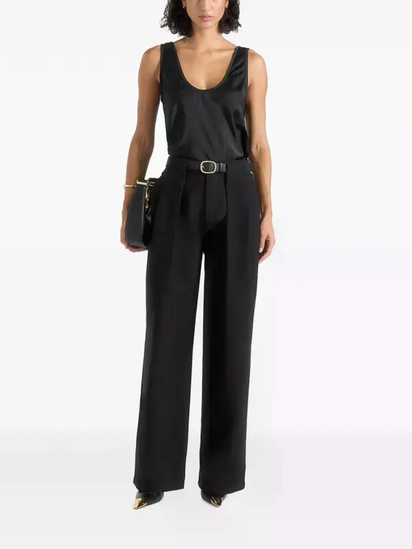 Manière De Voir Jodie Belted Box-pleat Trousers